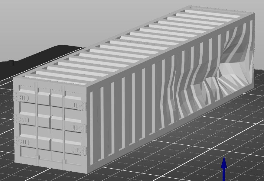 N Scale Damaged Shipping Container by Jordan Ludusan | Download free ...