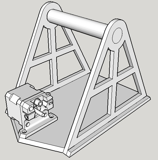 1kg spool holder with extruder motor mount by Jason love | Download ...