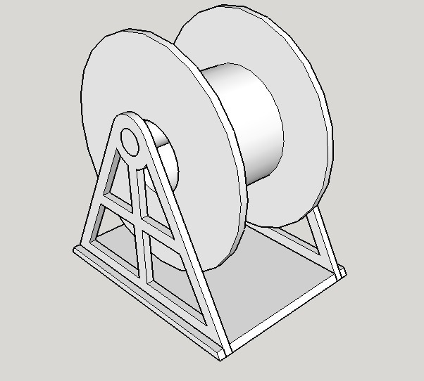1kg spool holder with extruder motor mount by Jason love | Download ...