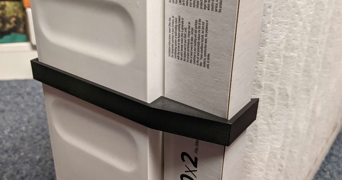 Box Fan 2'' Filter Holder Clip by vexanix | Download free STL model ...