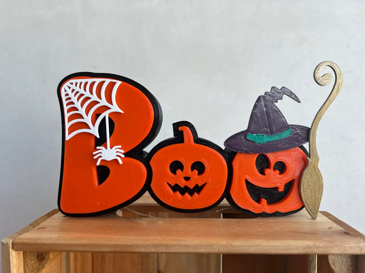 Halloween Boo Sign by MEAFdesigns | Download free STL model ...