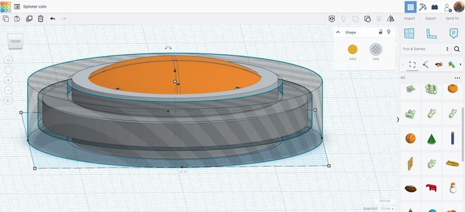 Spinner Coins by DuncanMac | Download free STL model | Printables.com