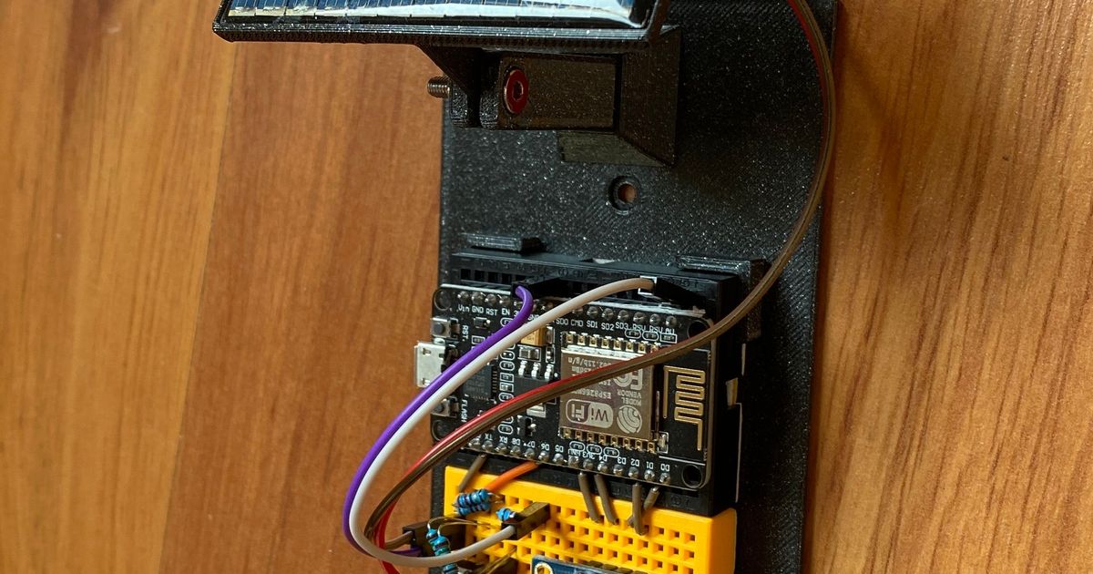 ESP8266 - Solar panel test module by gsatelite | Download free STL ...