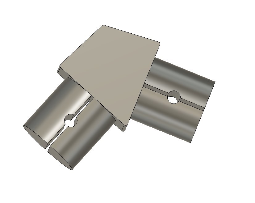 1/2" PVC Connector 110 Degrees by Hermy21 | Download free STL model ...