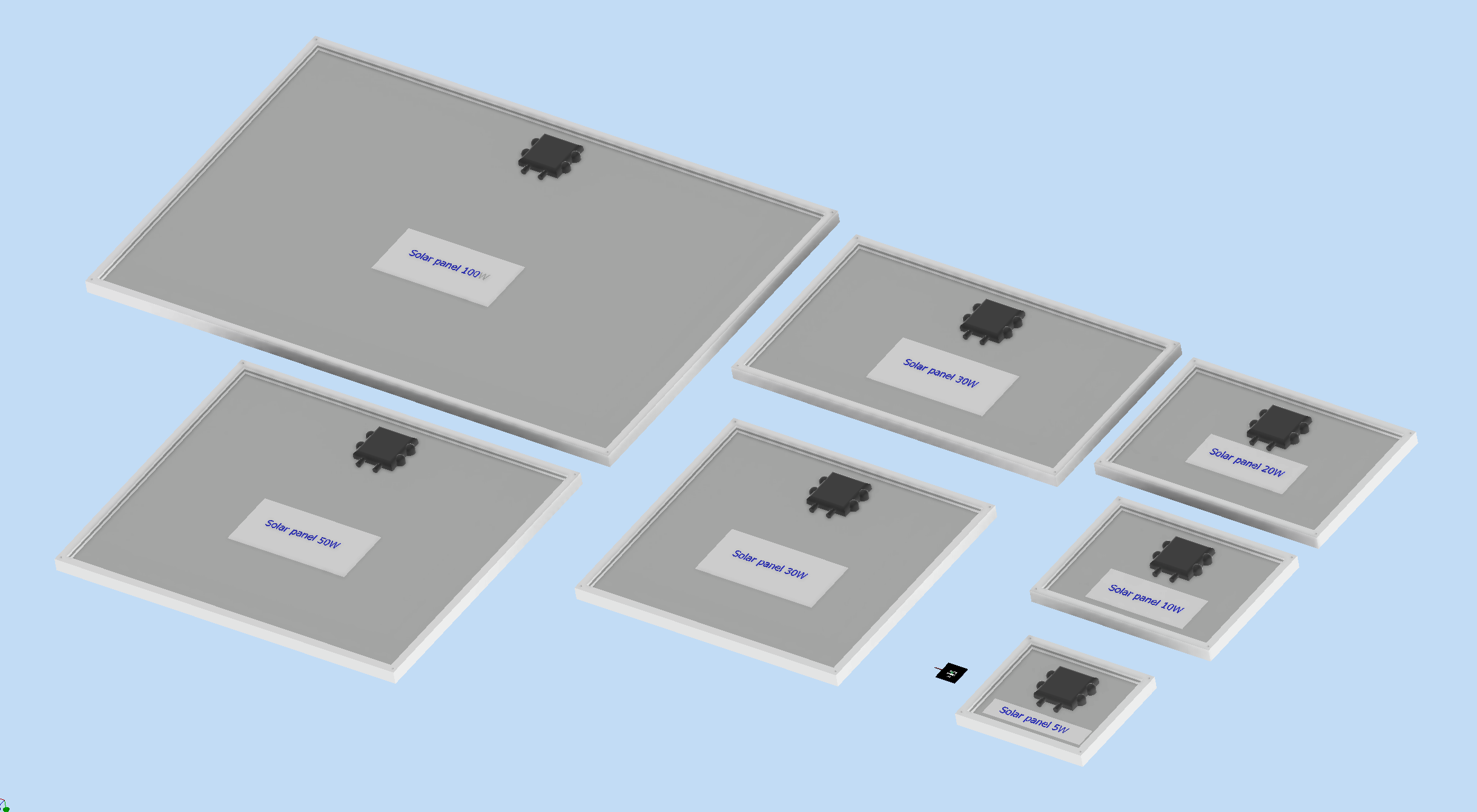 solar panel by EA3D | Download free STL model | Printables.com