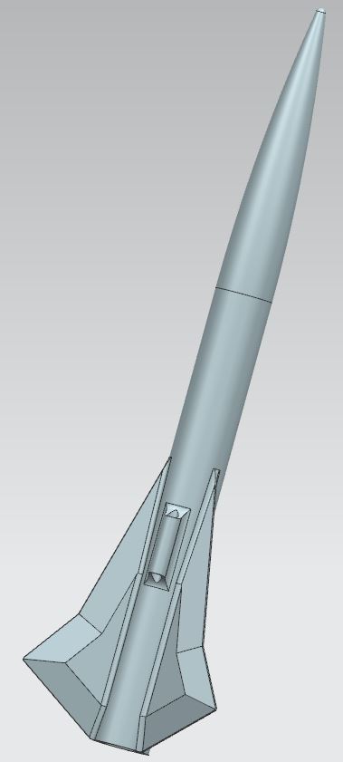 Macey 3D Printed Model Rocket - Inverted Pursuits Lab by Inverted ...