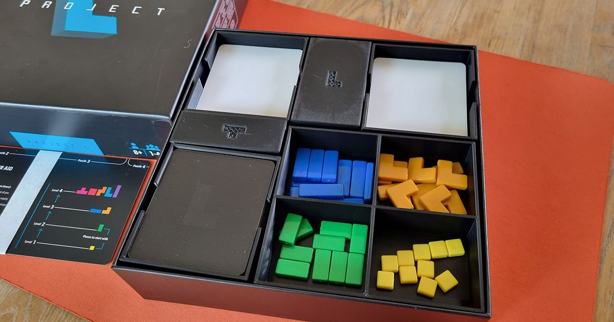 Project L Box Insert Organiser by DrProspect | Download free STL model ...