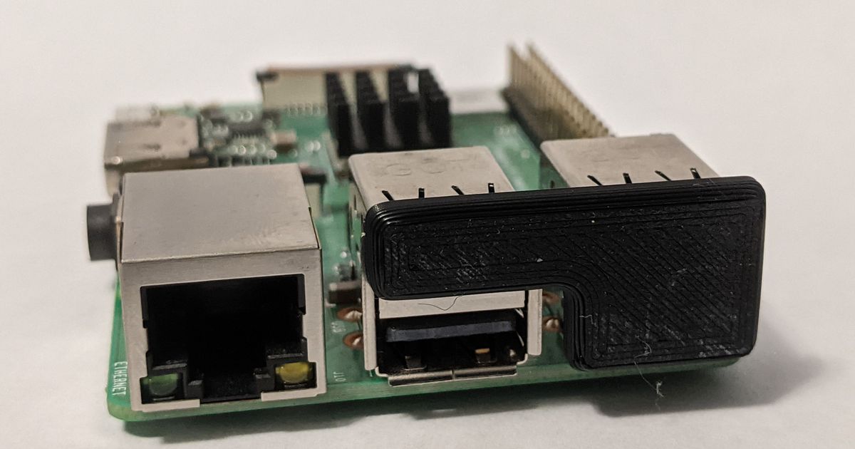 Raspberry Pi USB Cover by bustacheeze | Download free STL model ...