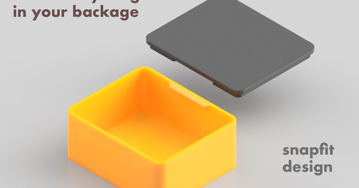Snapfit Box by ly keosovandara | Download free STL model | Printables.com