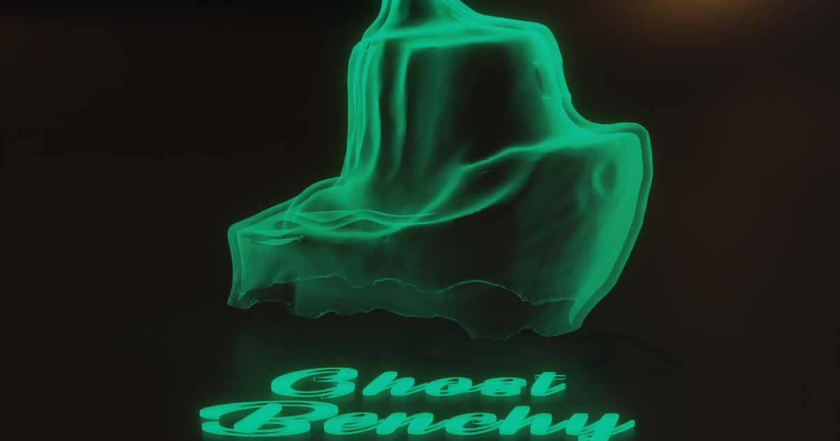 Ghost Benchy (SLA) von Kleiner Lateiner | Kostenloses STL-Modell ...