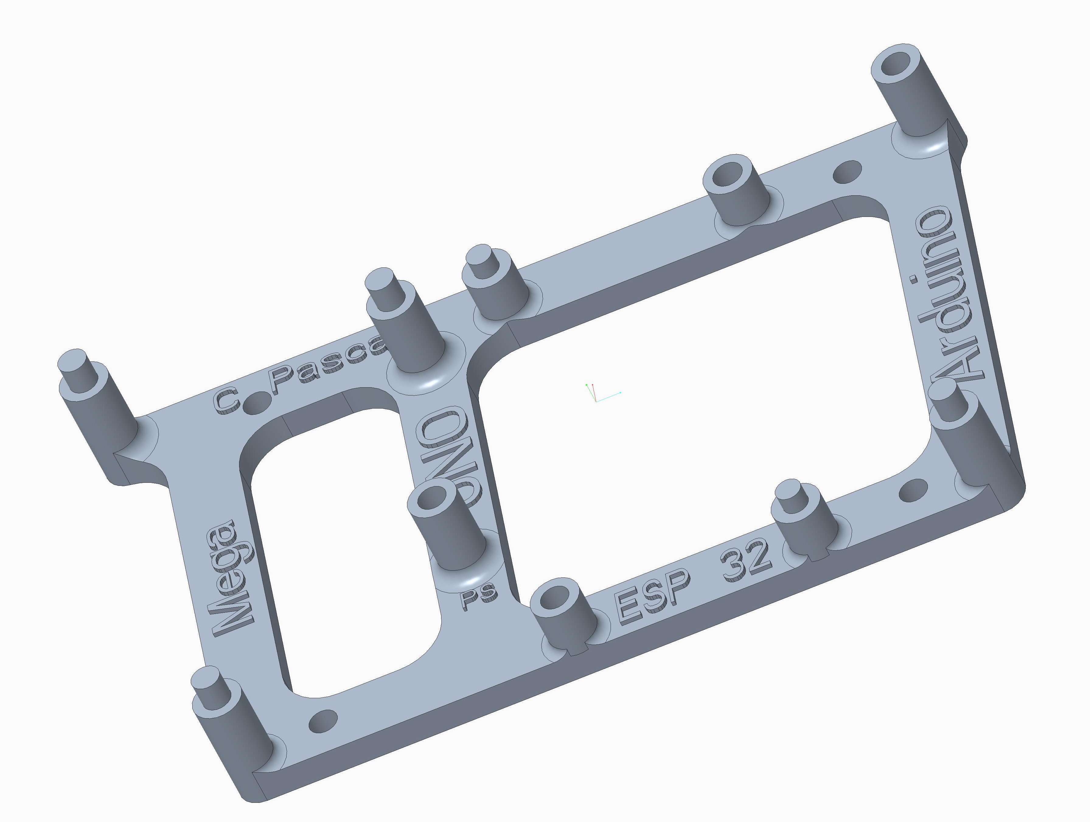 Universelle Arduino Halterung Arduino Uno Arduino Mega Esp 32 By Fibonachio Download Free Stl