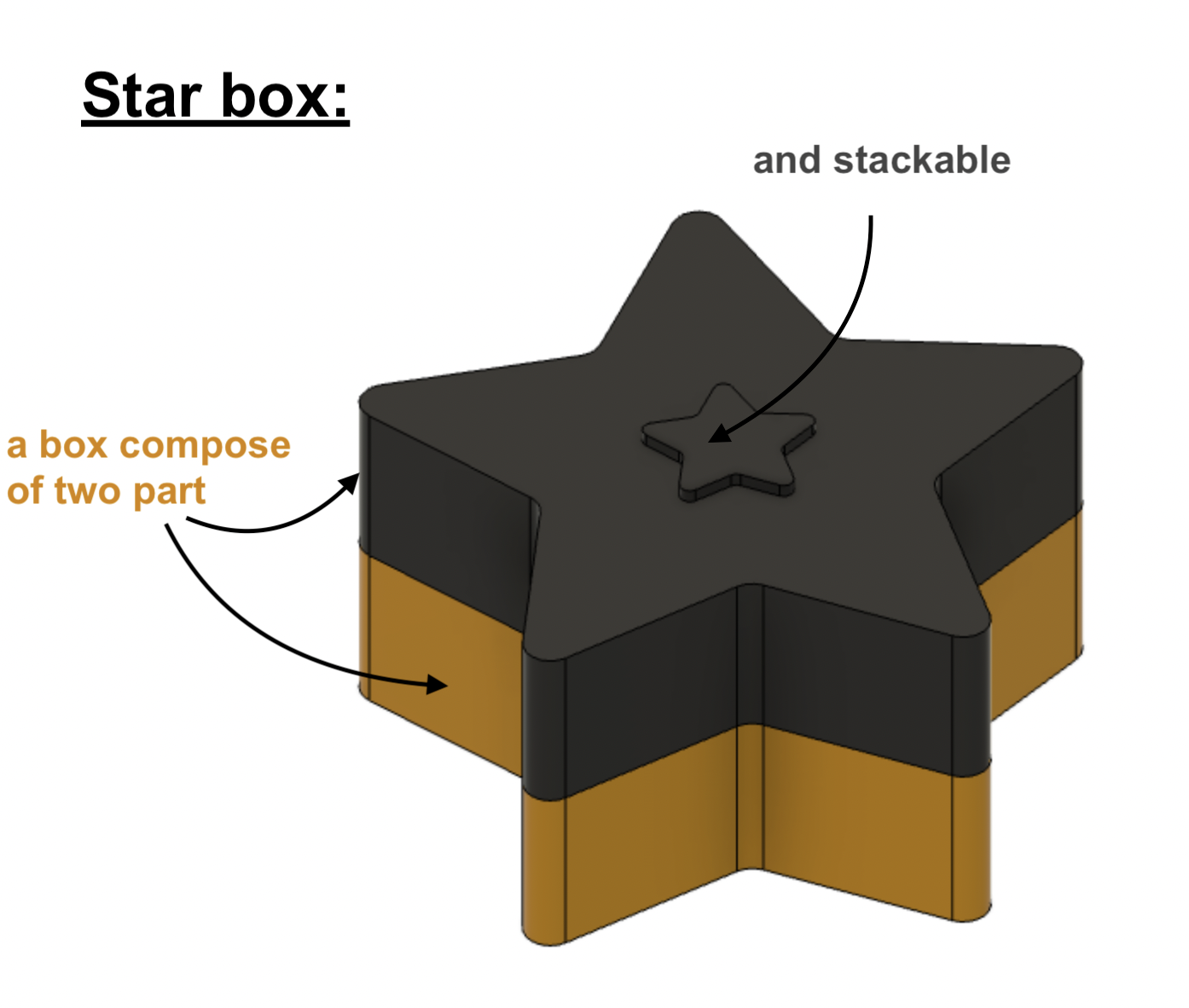 Star box by M@kerdugrenier | Download free STL model | Printables.com