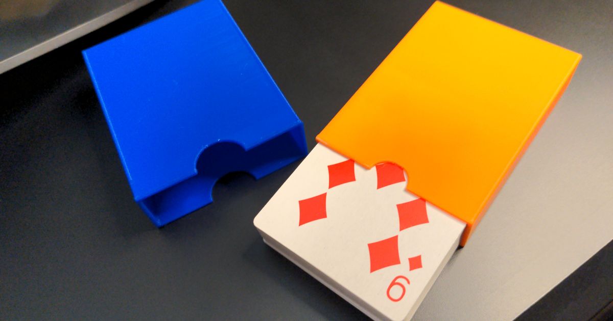 Parametric Playing Card Box by snrkl | Download free STL model ...