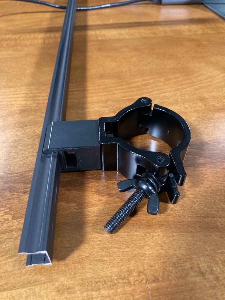 LED Strip Channel to 2" Pipe Clamp Adapter by willyc_ | Download free ...