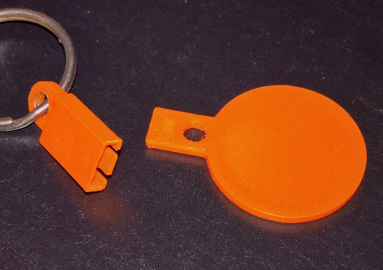 Shopping Cart Coin for Keychain, easy removable by UNIT3D | Download ...