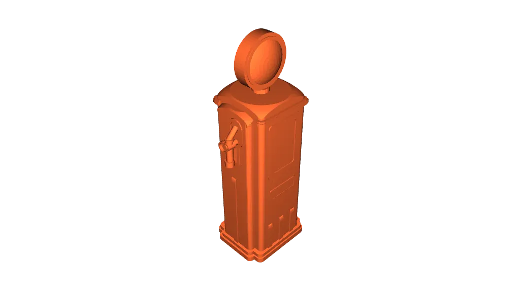 1950's "Fancy" Gas Pump by djunod | Download free STL model ...