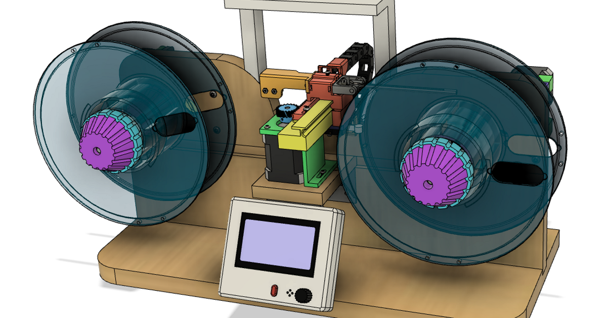 Automatic Filament Rewinder (Runs on Marlin) da warpster | Scarica il ...