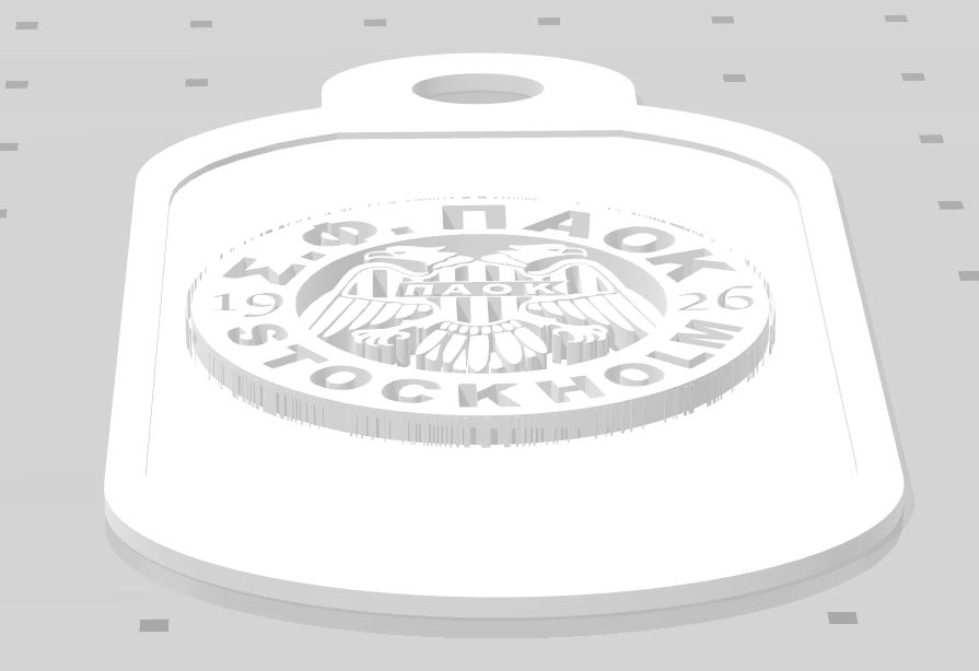 keychain paok by STTS | Download free STL model | Printables.com