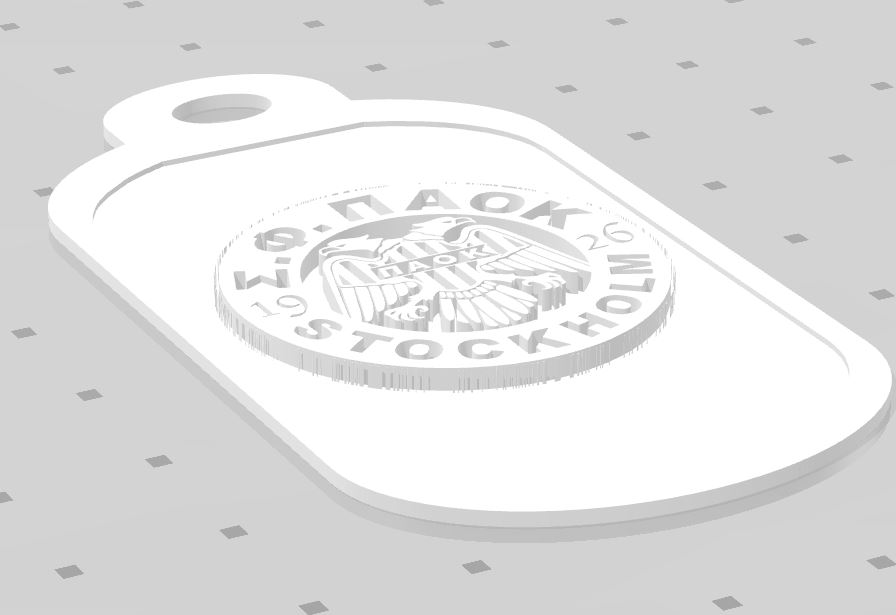 keychain paok by STTS | Download free STL model | Printables.com