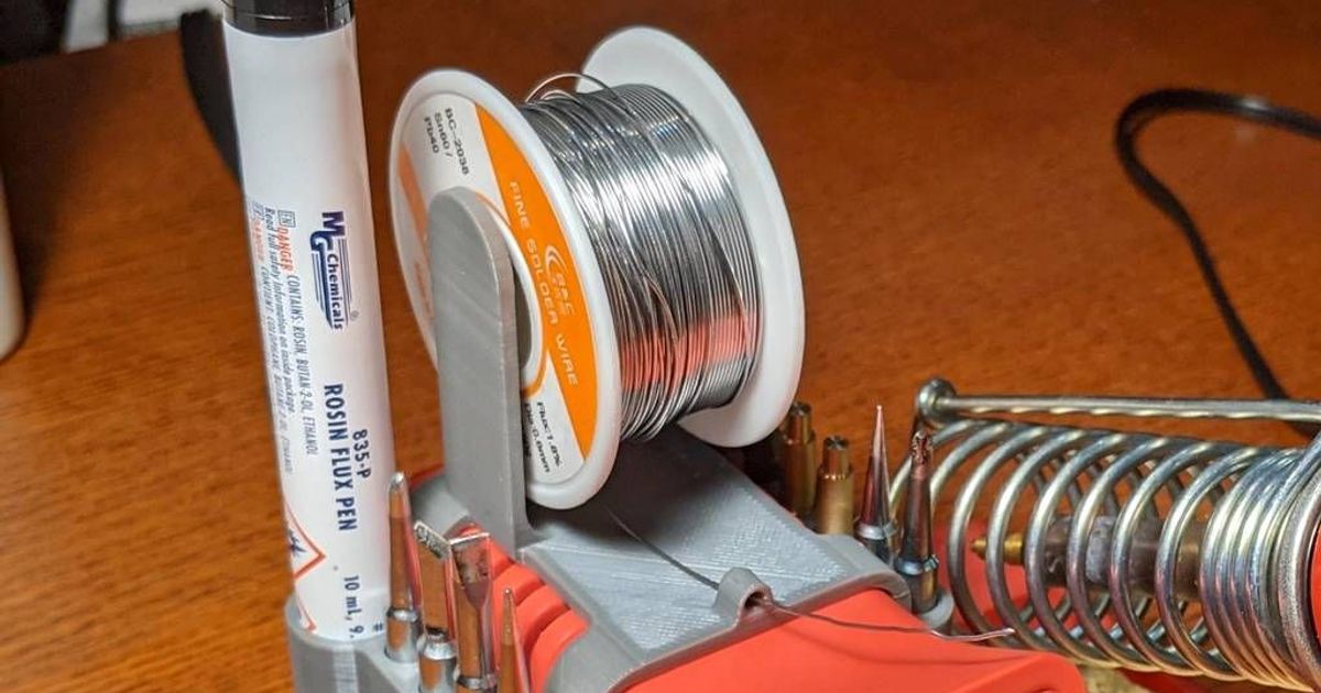 Removable Spool and Tip Caddy for Weller WLC100 by Chris Huab ...