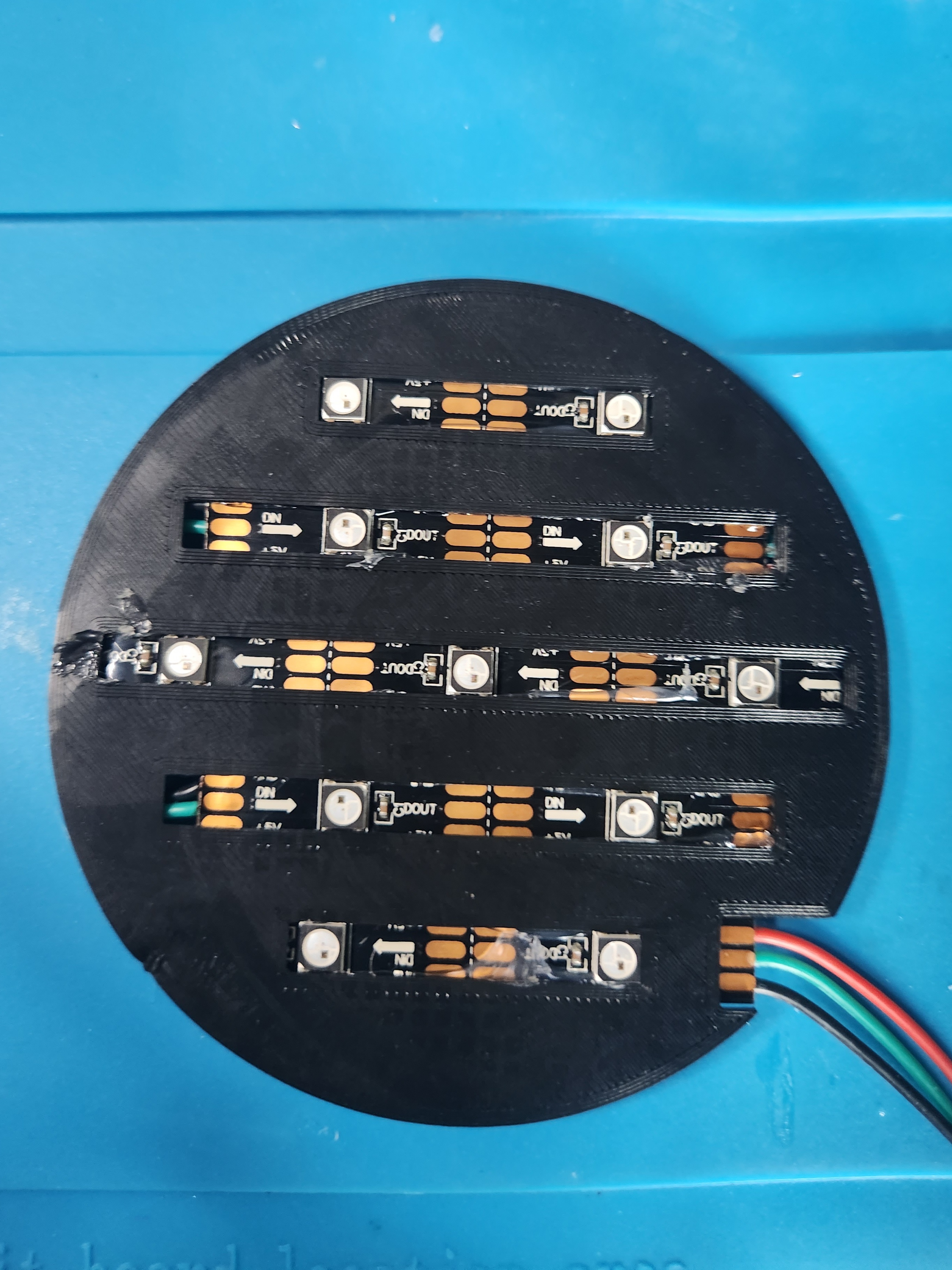 Neopixel Desk Lamp Display (with removable lens) by BeautifulLEDs ...