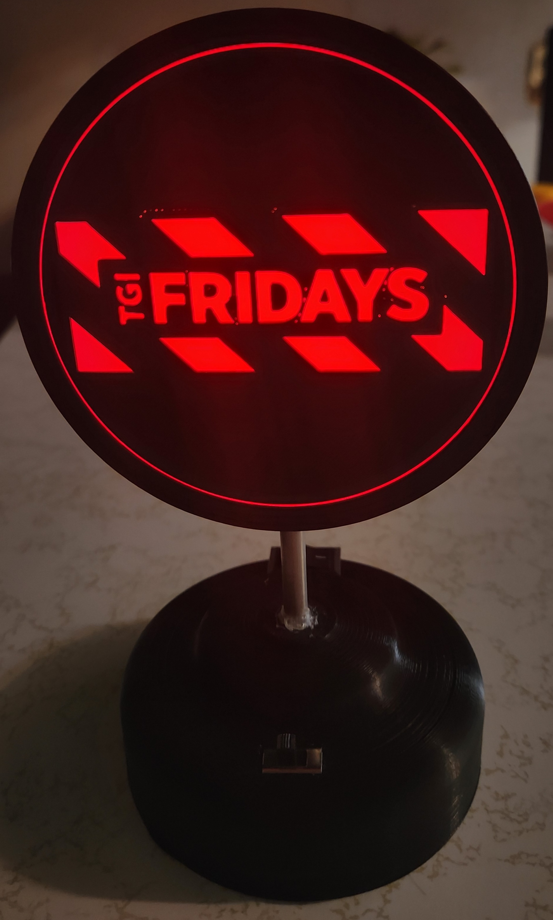 Neopixel Desk Lamp Display (with removable lens) by BeautifulLEDs ...