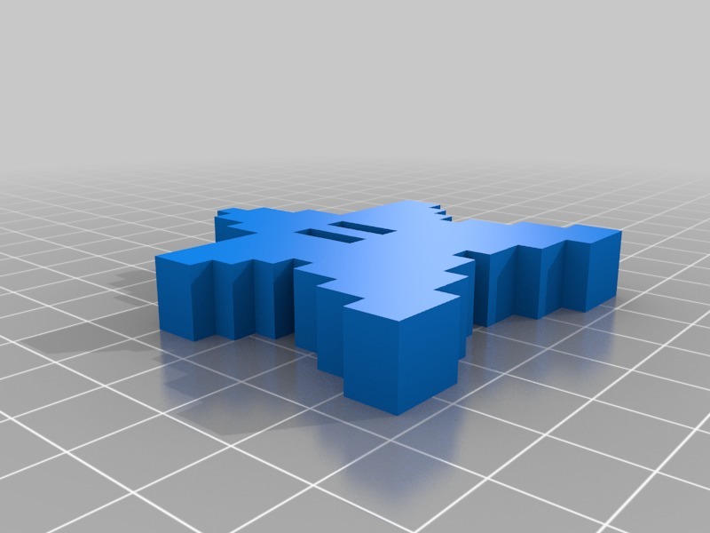 Super Mario Pixel Star - button by vsky279 | Download free STL model ...