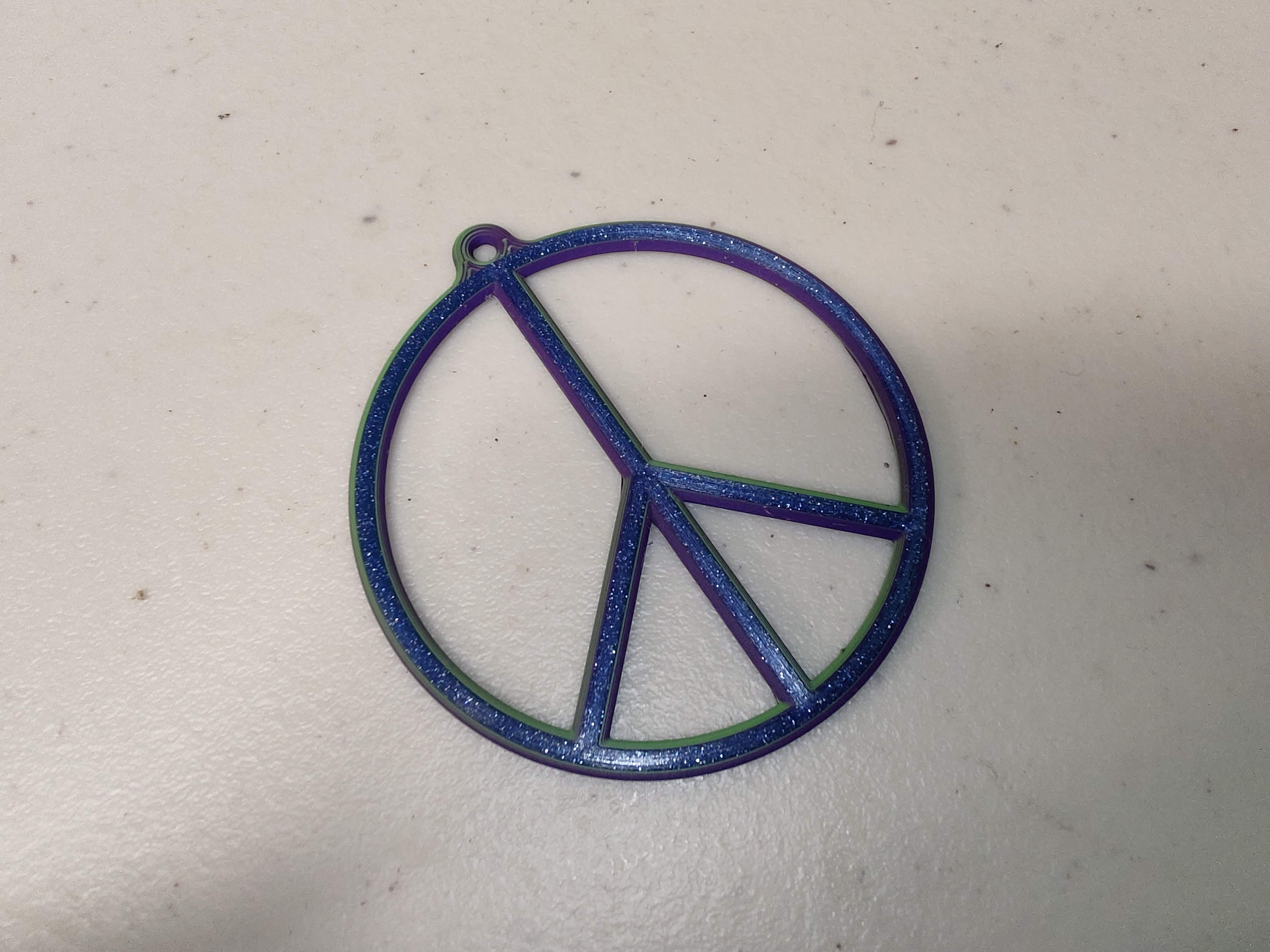 Peace Symbol Necklace by JdogAwesome | Download free STL model ...