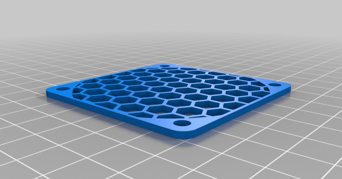 Hex-Fan-Cover-60mm by Thomas Weber | Download free STL model ...