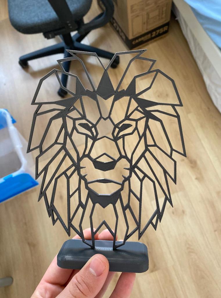 Lion head von LaurensGuijt | Kostenloses STL-Modell herunterladen ...
