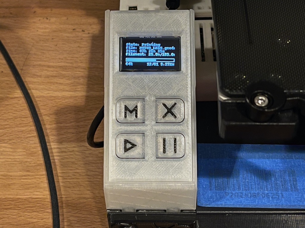 OctoPrint Control Panel by Seth | Download free STL model | Printables.com