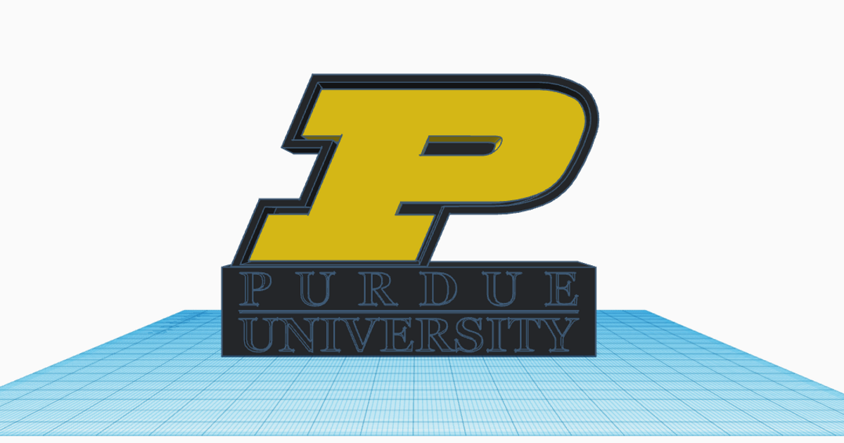 Purdue University Plaque by Kole Baker | Download free STL model ...