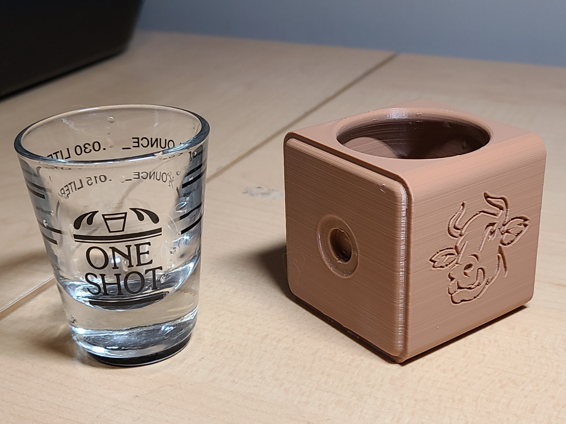 Cow lick shot glasses by dhv83 | Download free STL model | Printables.com