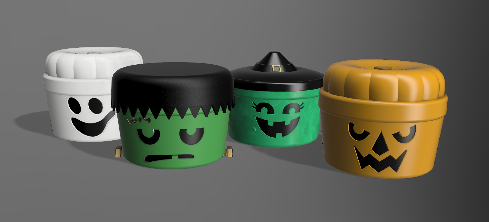 Mini Happy Pail-esque Containers by RyukyuD | Download free STL model ...