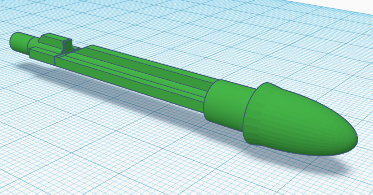 Toy Missile for Launchers by Dingo | Download free STL model ...