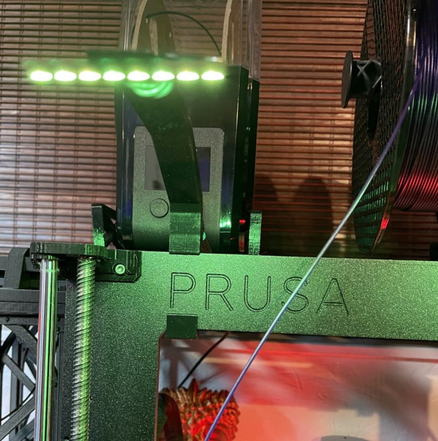 MK3S Neopixel Light Bar Mount by blueMage | Download free STL model ...