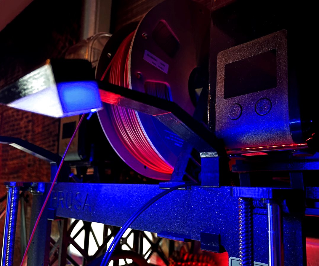 MK3S Neopixel Light Bar Mount by blueMage | Download free STL model ...