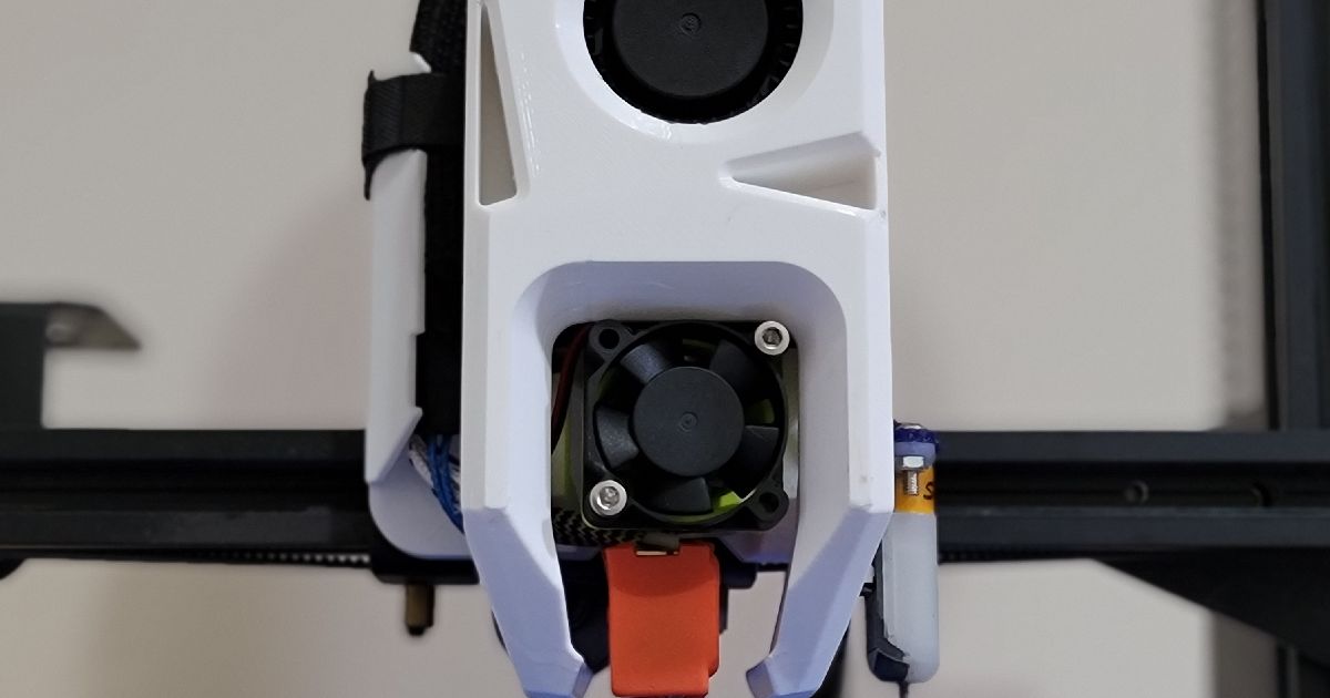 MAK Vector Duct - LGX Lite V6 Volcano Creality/Ender 3 Mount par M ...