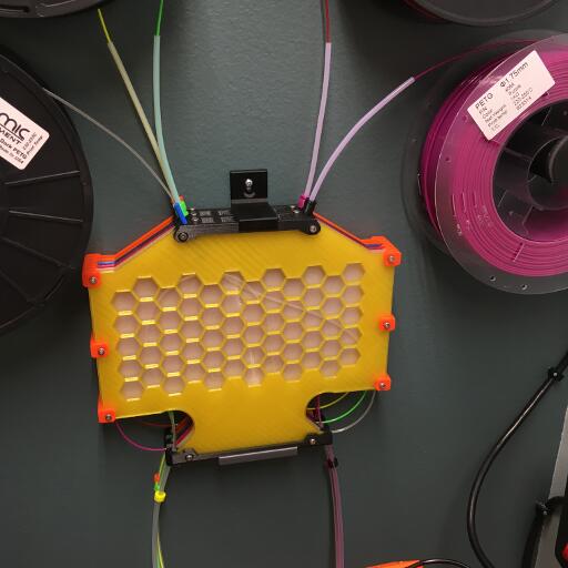 Wall Mount Solution for MMU2S by FloatingCam | Download free STL model ...