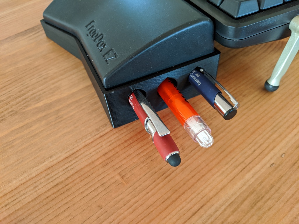 Ergodox EZ Wrist Rest Risers with holders for pens, USBs, SD cards and ...