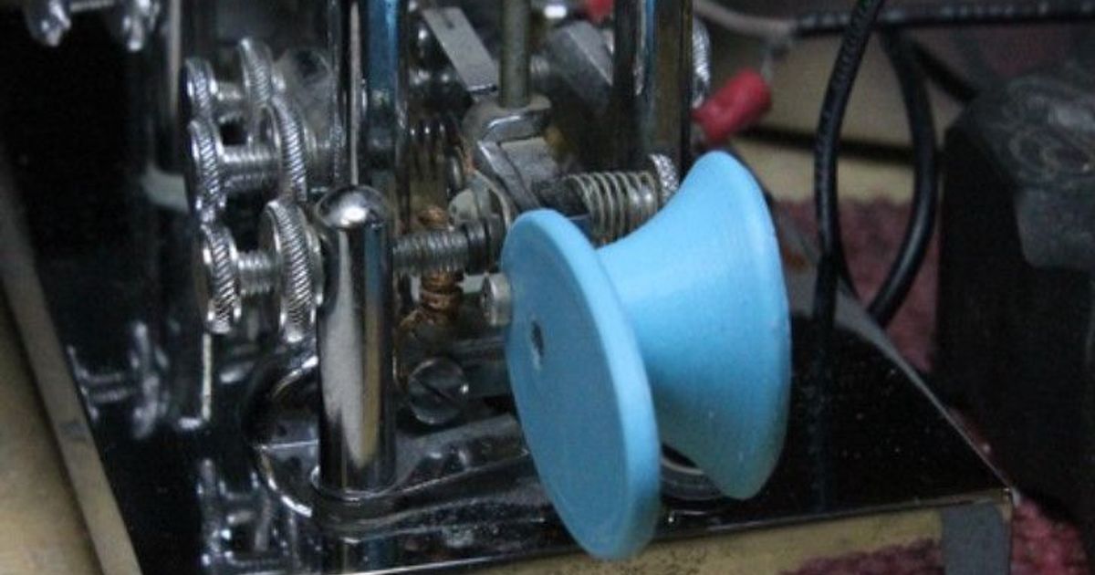 Knob and paddle for Vibroplex Semi-Automatic (Bug) keys by JimSheldon | Download free STL model ...