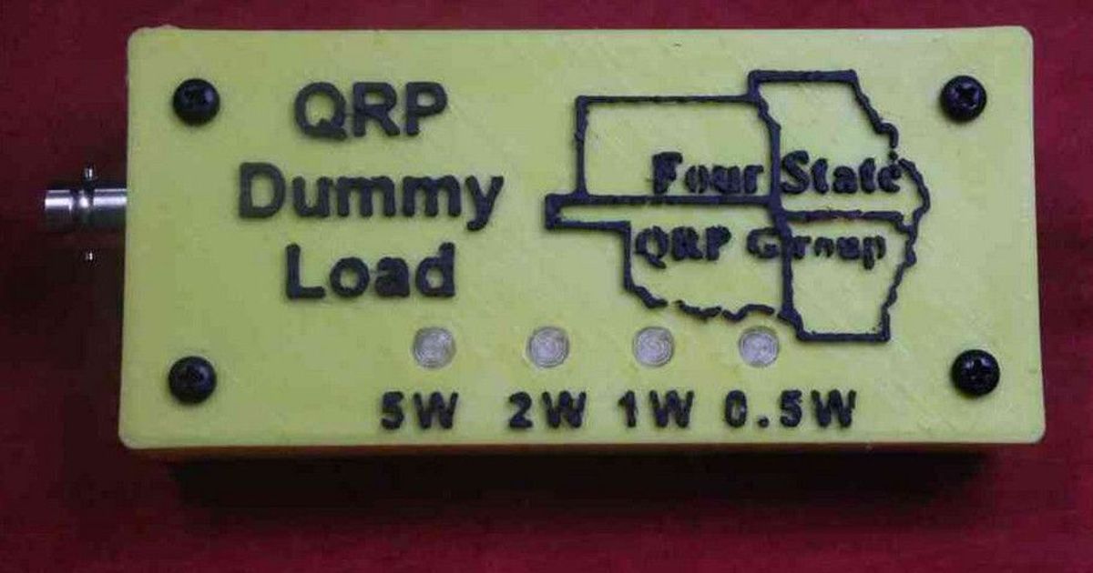 4SQRP QRP Dummy Load Case by JimSheldon | Download free STL model ...