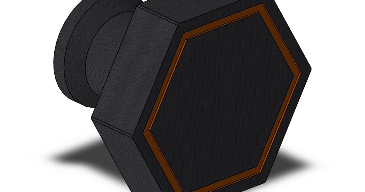 Hexagon knob by Dema_Design | Download free STL model | Printables.com