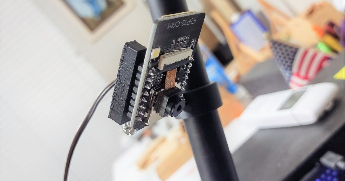 ESP32 CAM Clip on Mount by justbennett | Download free STL model ...