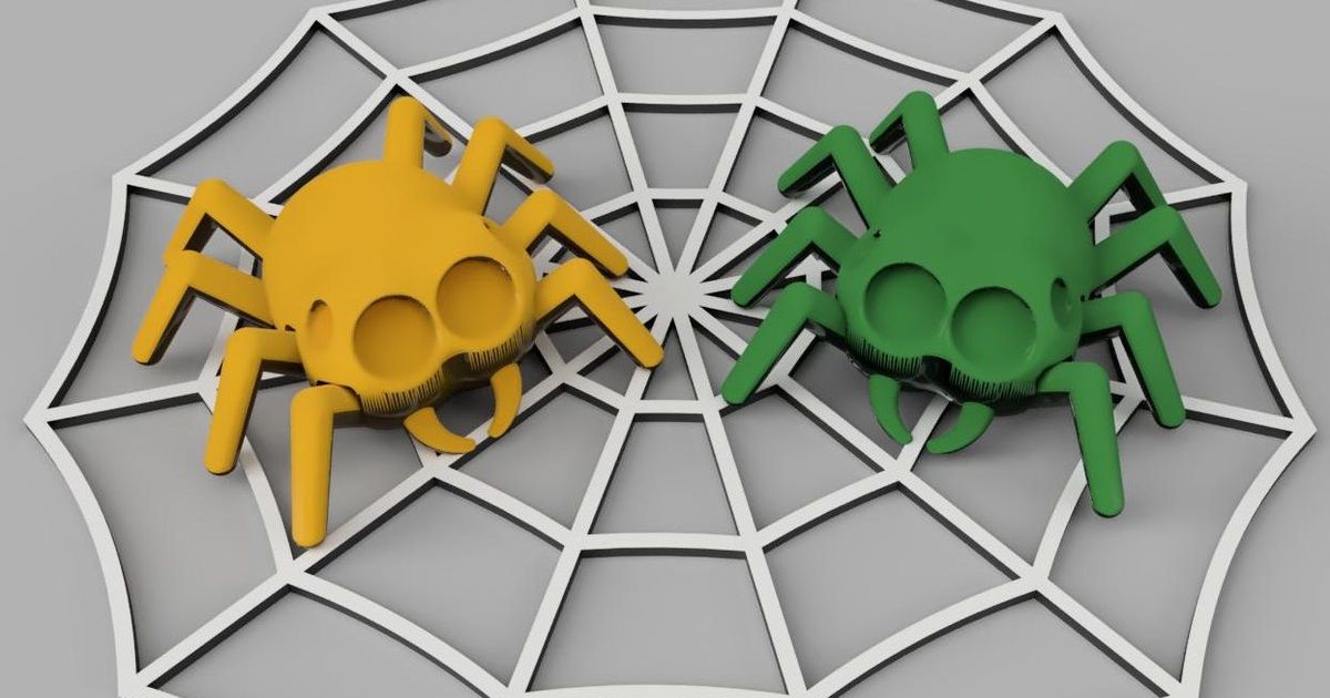Web for Gizo the Spider by Hukan | Download free STL model | Printables.com
