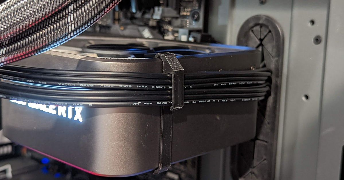 RTX 3090 FE 12 pin power connector clip by Mike Broom | Download free STL model | Printables.com