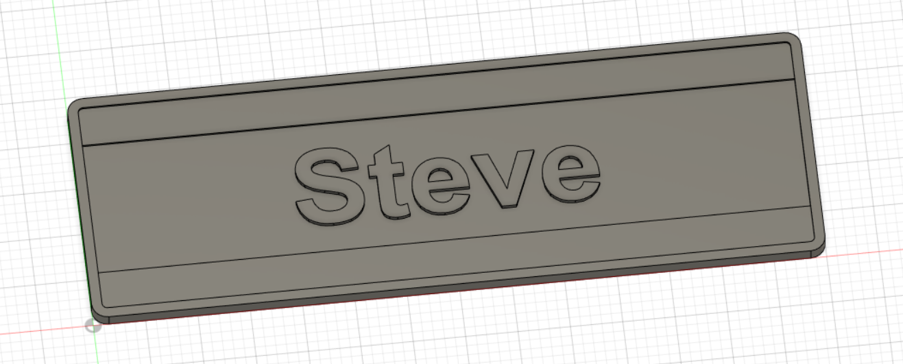 Steve Name Tag from Stranger Things by Andrew Geltz | Download free STL ...