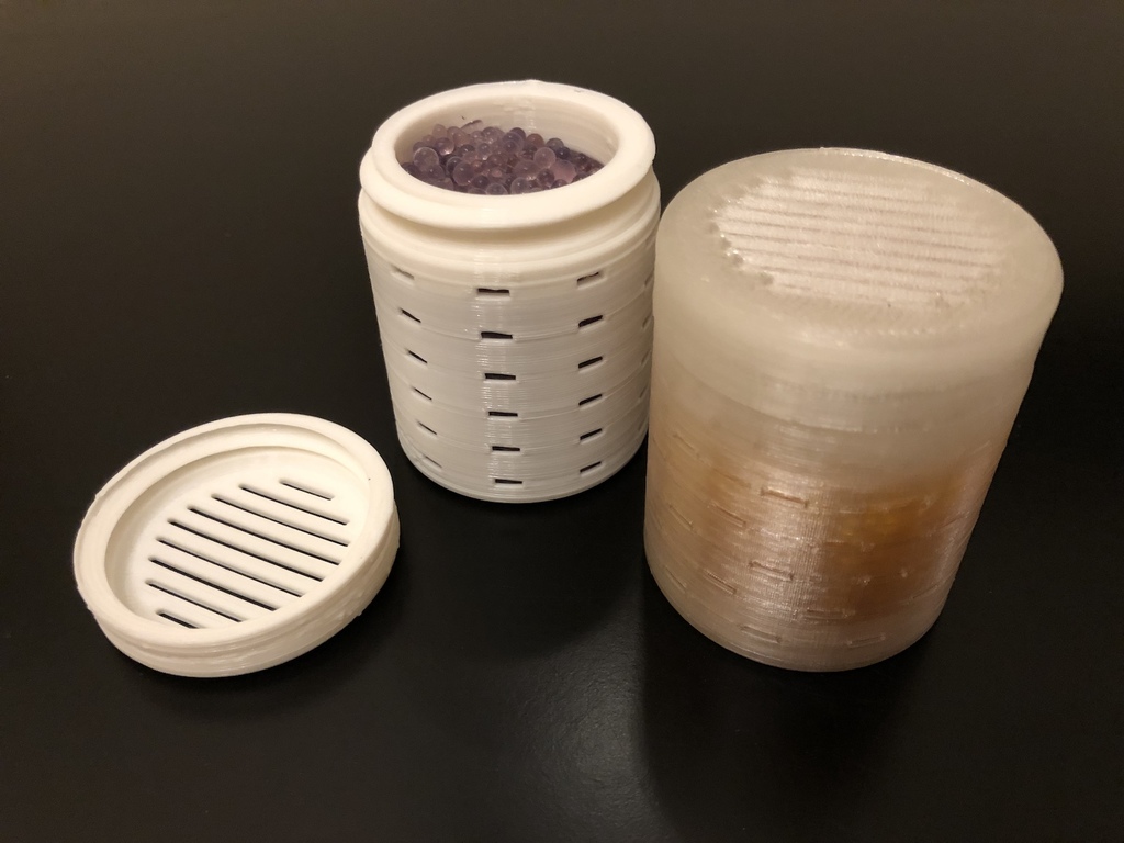 Silica Gel/Desiccant Canister for Filament Spools by Josh Carter ...