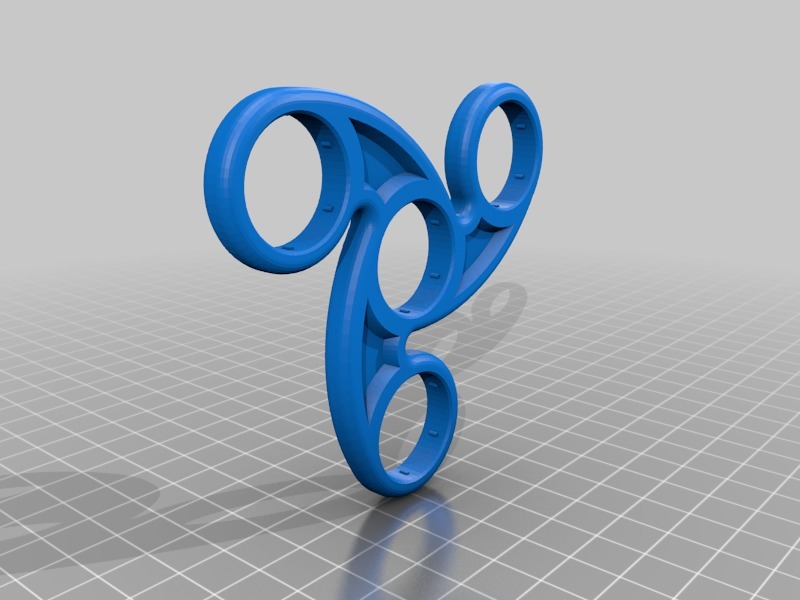 Curvy Fidget Spinner by Josh Carter | Download free STL model ...