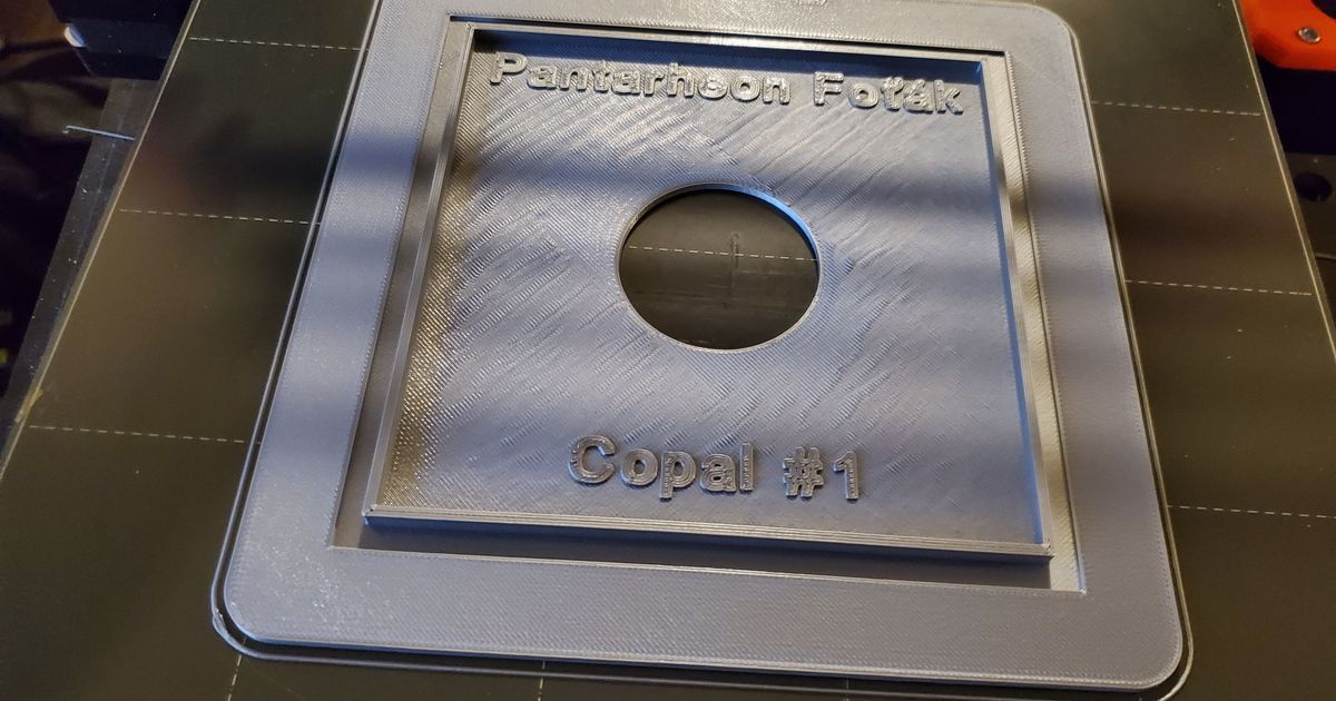 Copal 1 Lens Board for Foťák (Cambo compatible) by AdamStanislav | Download free STL model ...